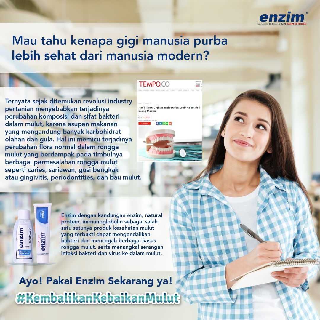 enzim Fresh Mint toothpaste | Inaexport