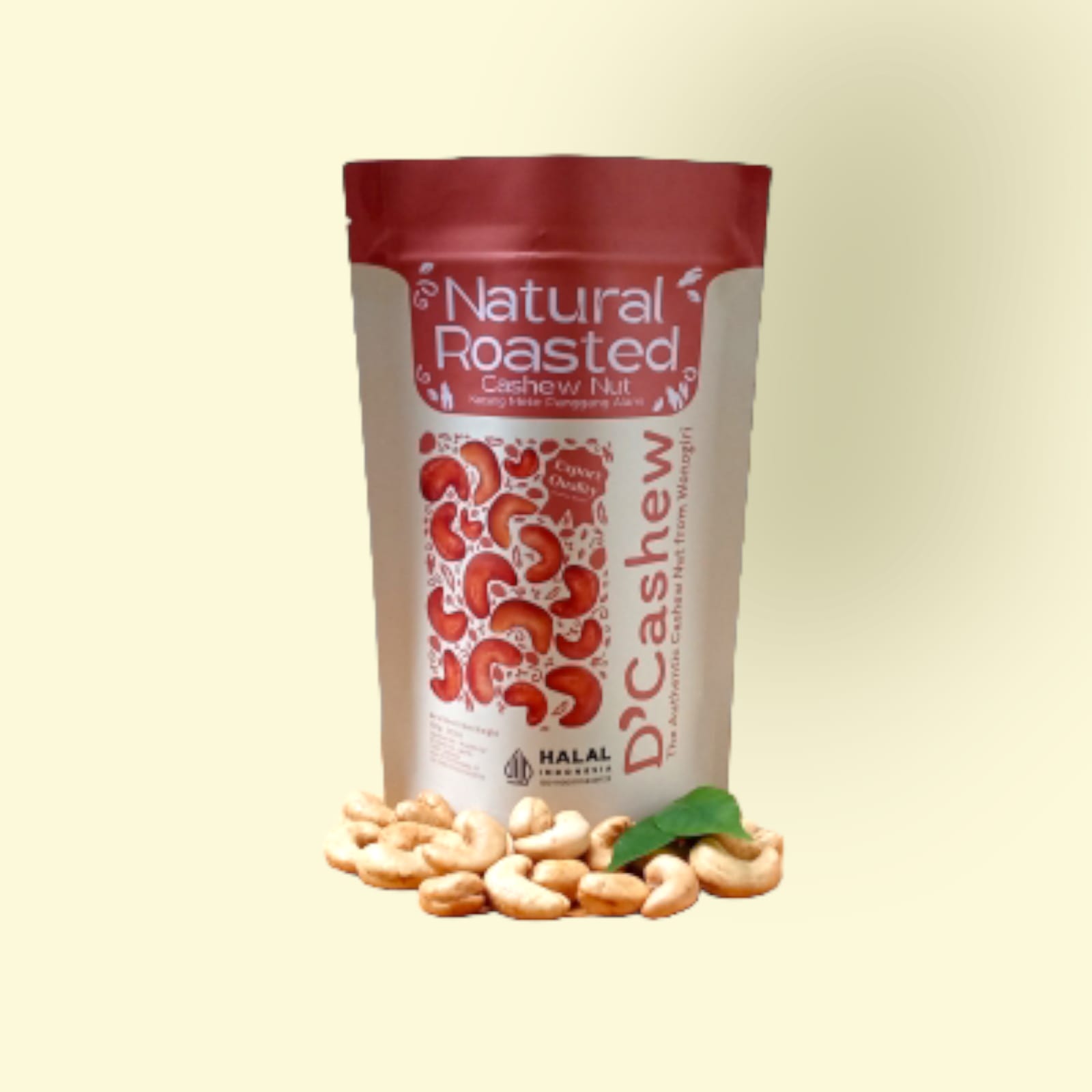 Natural Roasted Cashew Nuts Pouch 100gr | Inaexport