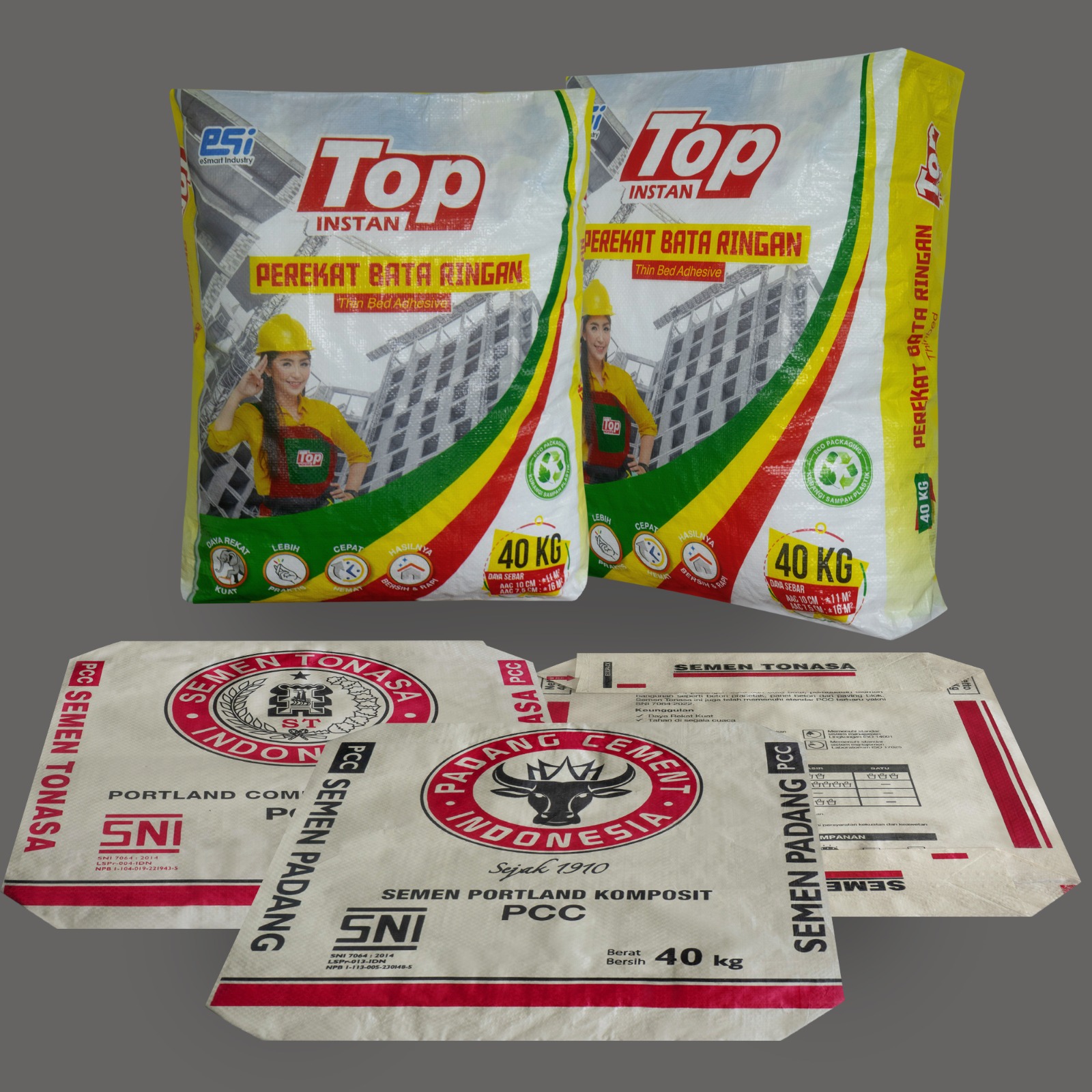 CEMENT BAG 40KG 45x55+11 | Inaexport