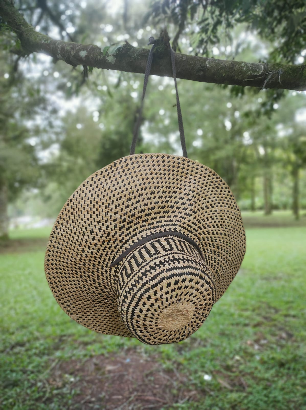 Borneo classic rattan hat, ethnic straw hat, Boater hat, Beach hat ...