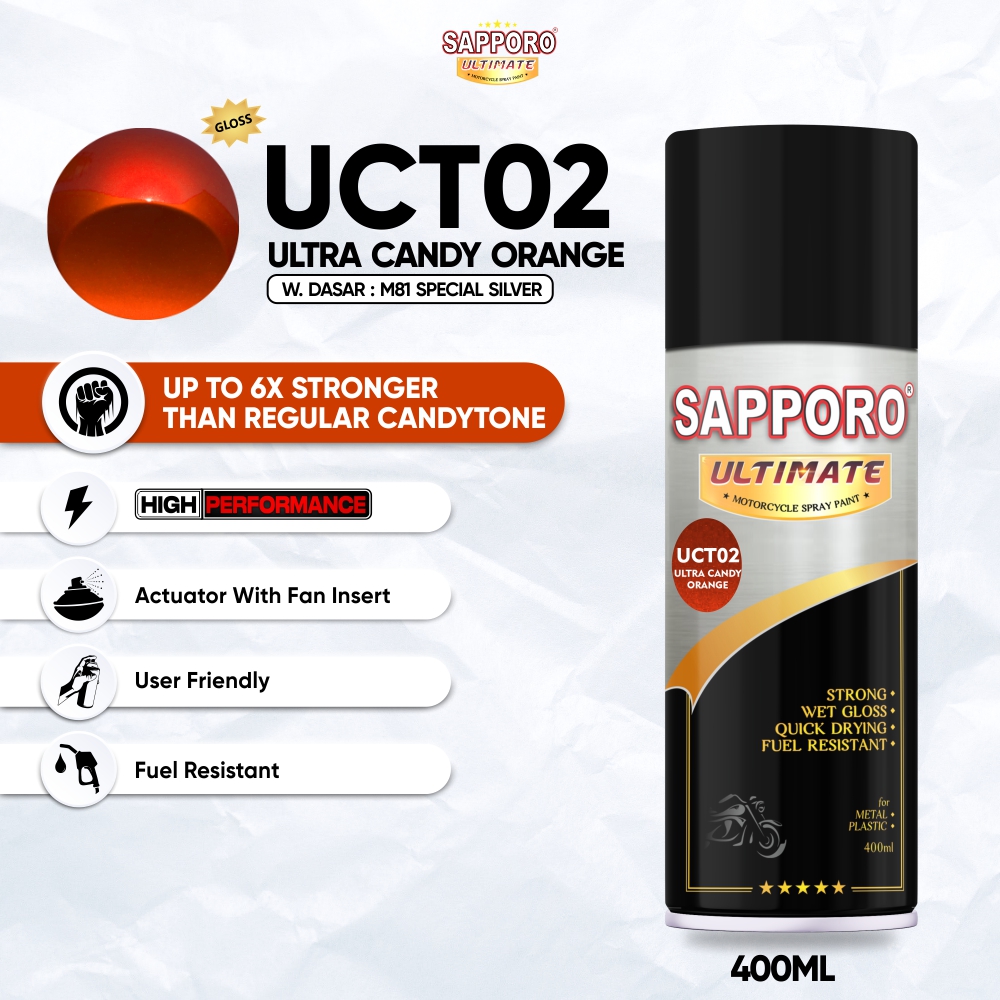 UCT02 Ultra Candy Orange Ultimate High Quality Aerosol Paint for ...