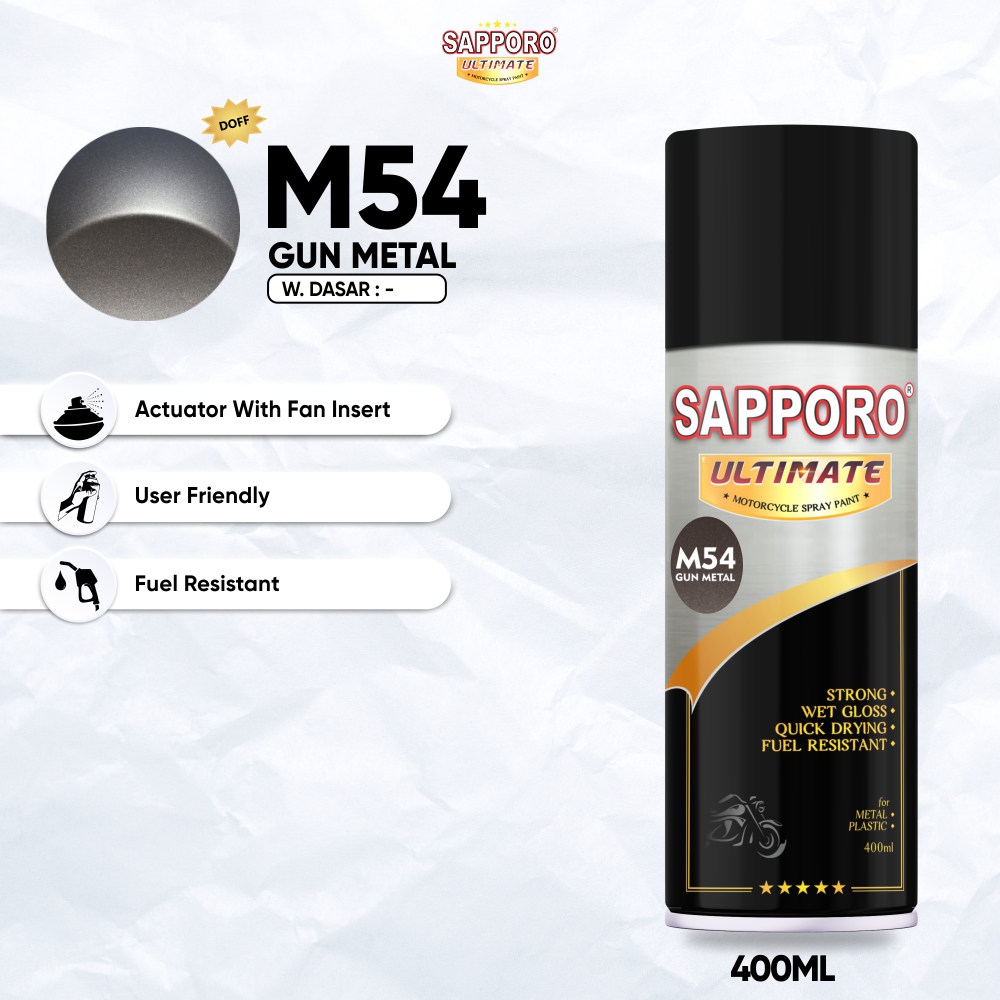 M54 Gun Metal Ultimate High Quality Aerosol Paint for Motorcycles ...