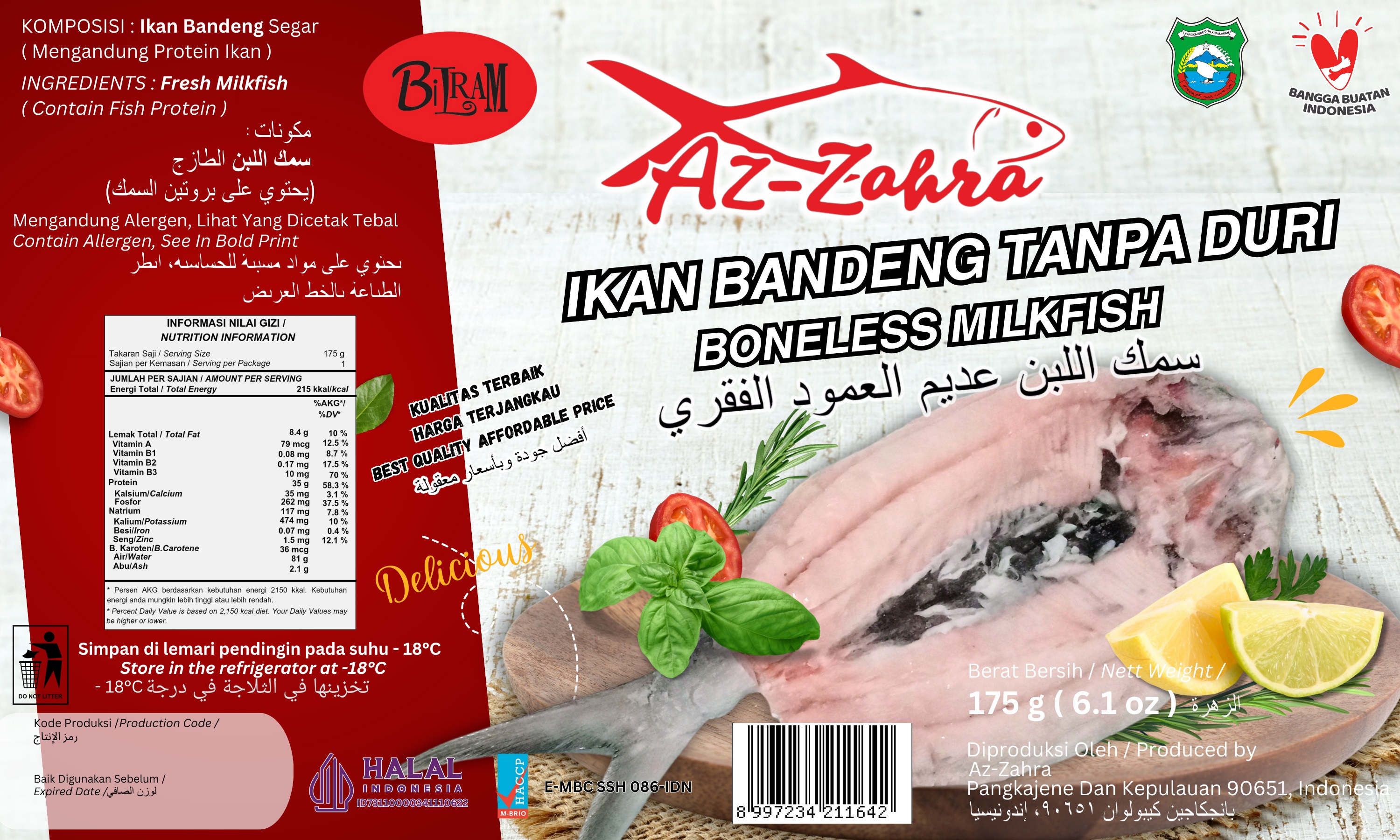 BONELESS MILKFISH | Inaexport
