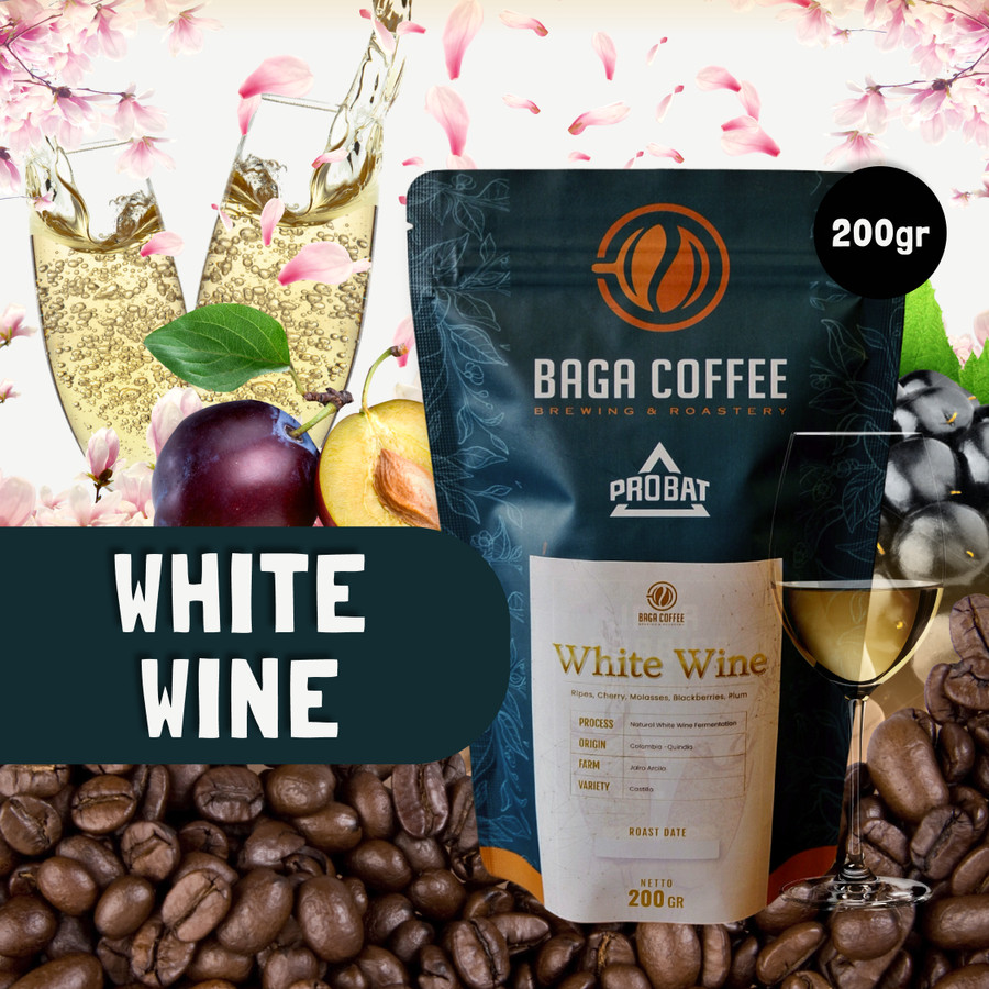Kopi Baga Coffee White Wine Whole Bean coffee beans / powder - 200gr ...