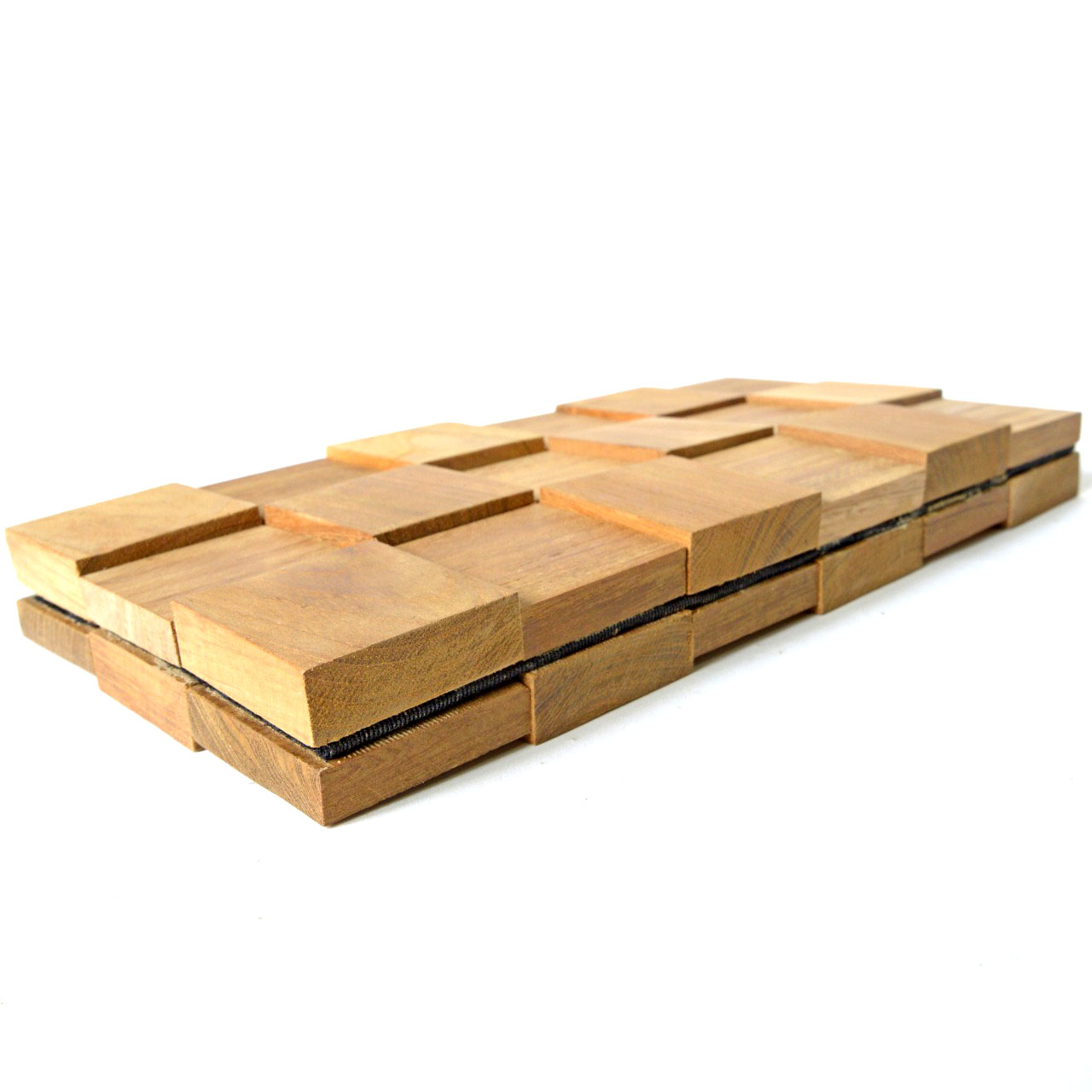 Wall Cladding Cube Teak Natural | Inaexport