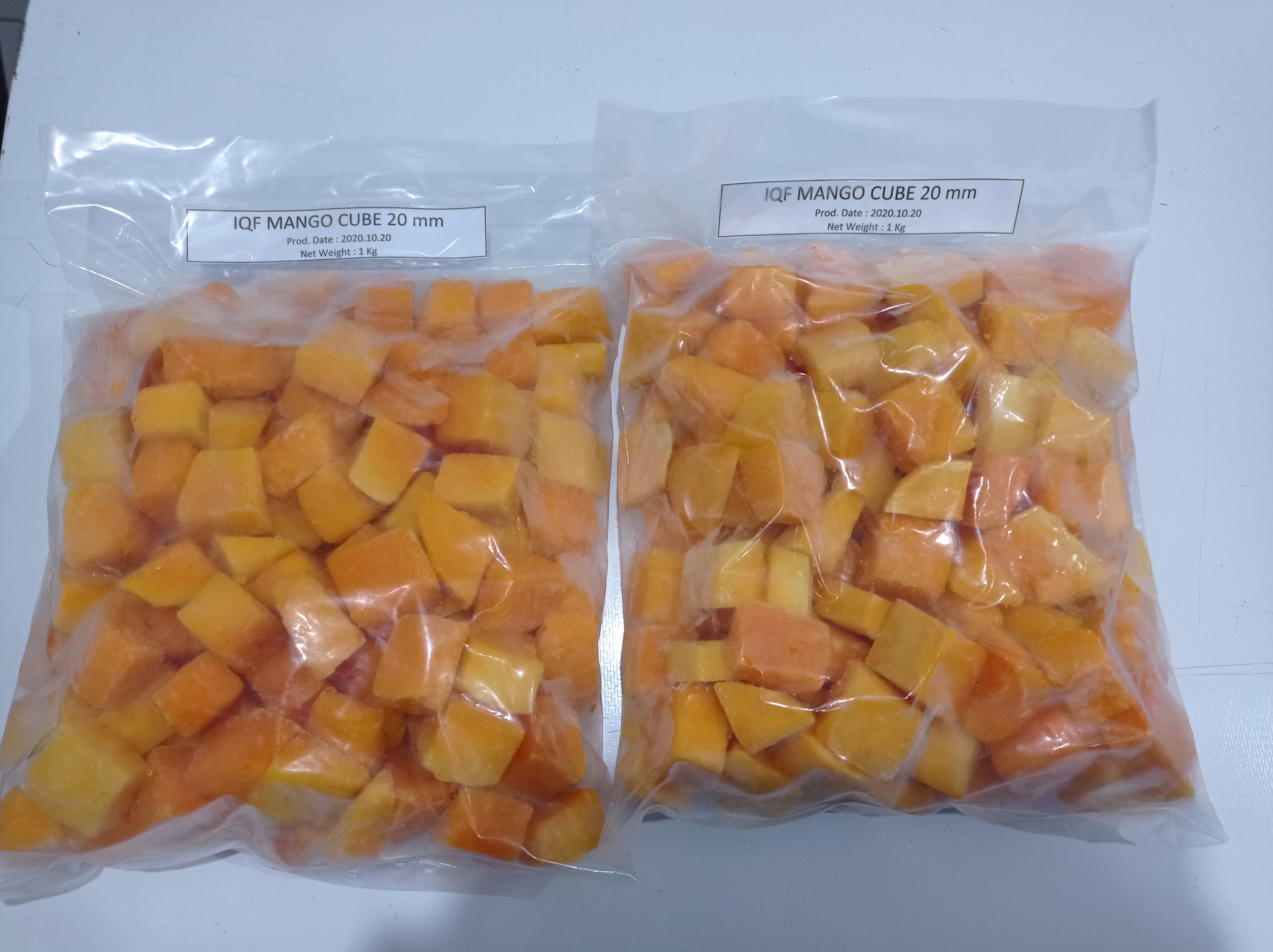 Frozen Mango Cube 20 mm | Inaexport