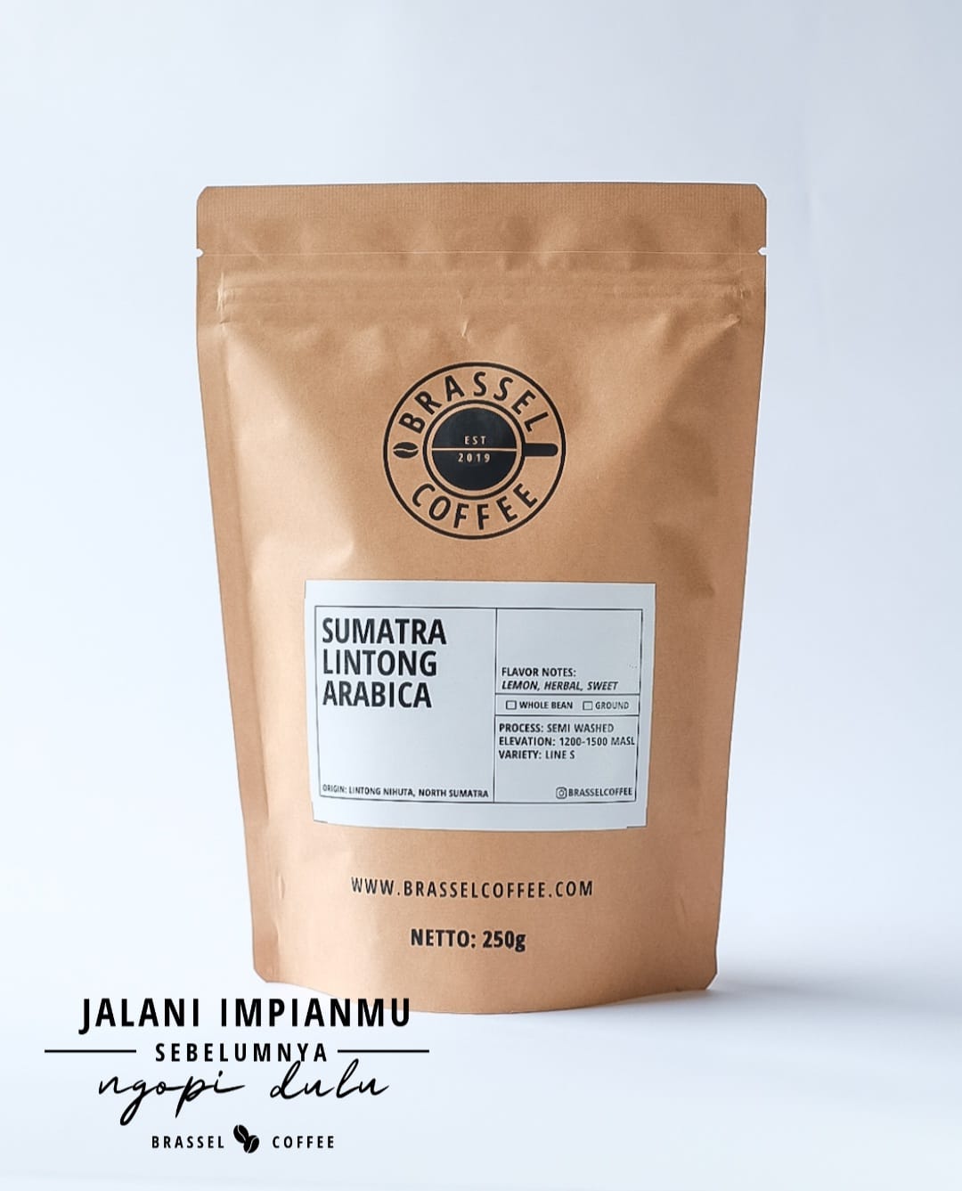 BRASSEL COFFEE Sumatra Lintong Arabica 250g | Inaexport